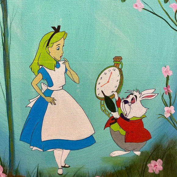 Wall Decor | Custom Alice Tinkerbell Garden Painting | Poshmark
